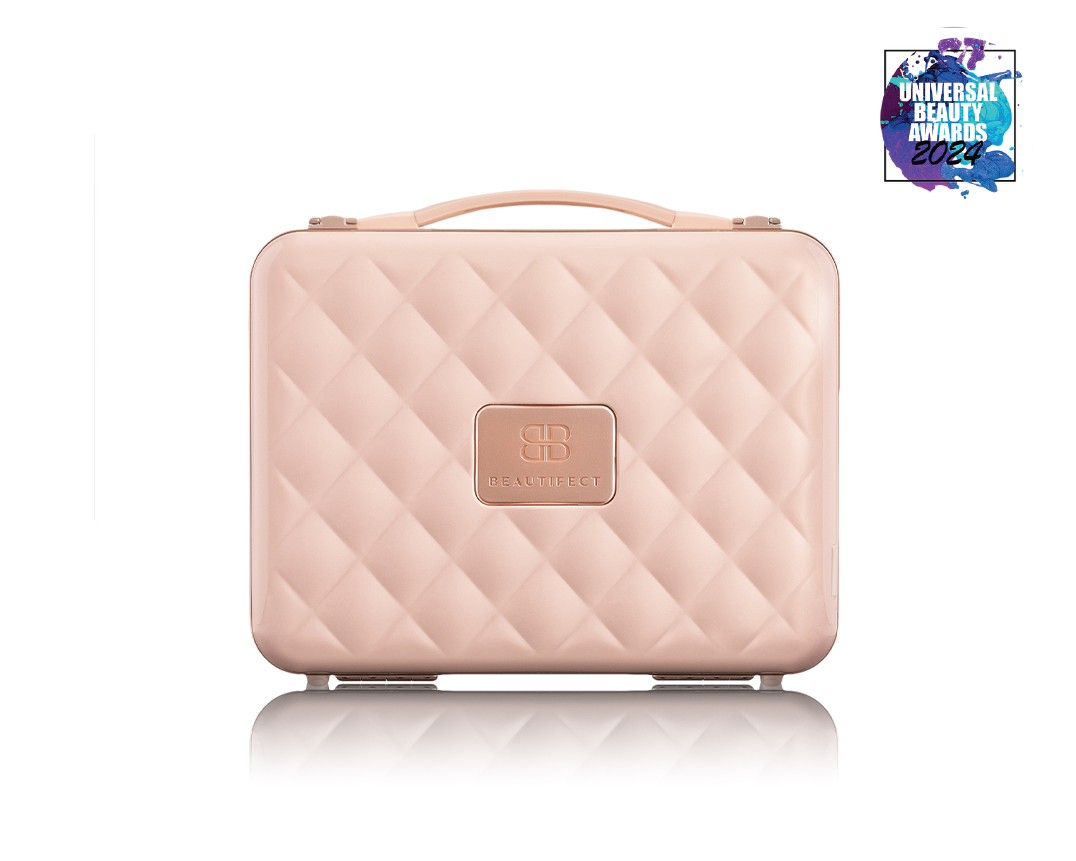 The Beautifect Box in Nude | A Portable Makeup Vanity With LED Mirror