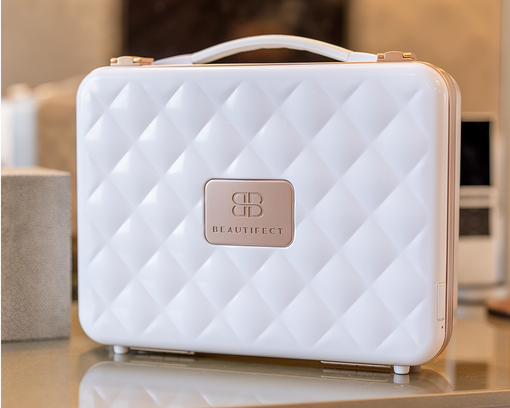 The Beautifect Box | White | Makeup Organiser With LED Mirror