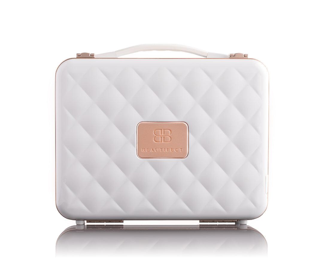 The Beautifect Box | White | Makeup Organiser With LED Mirror