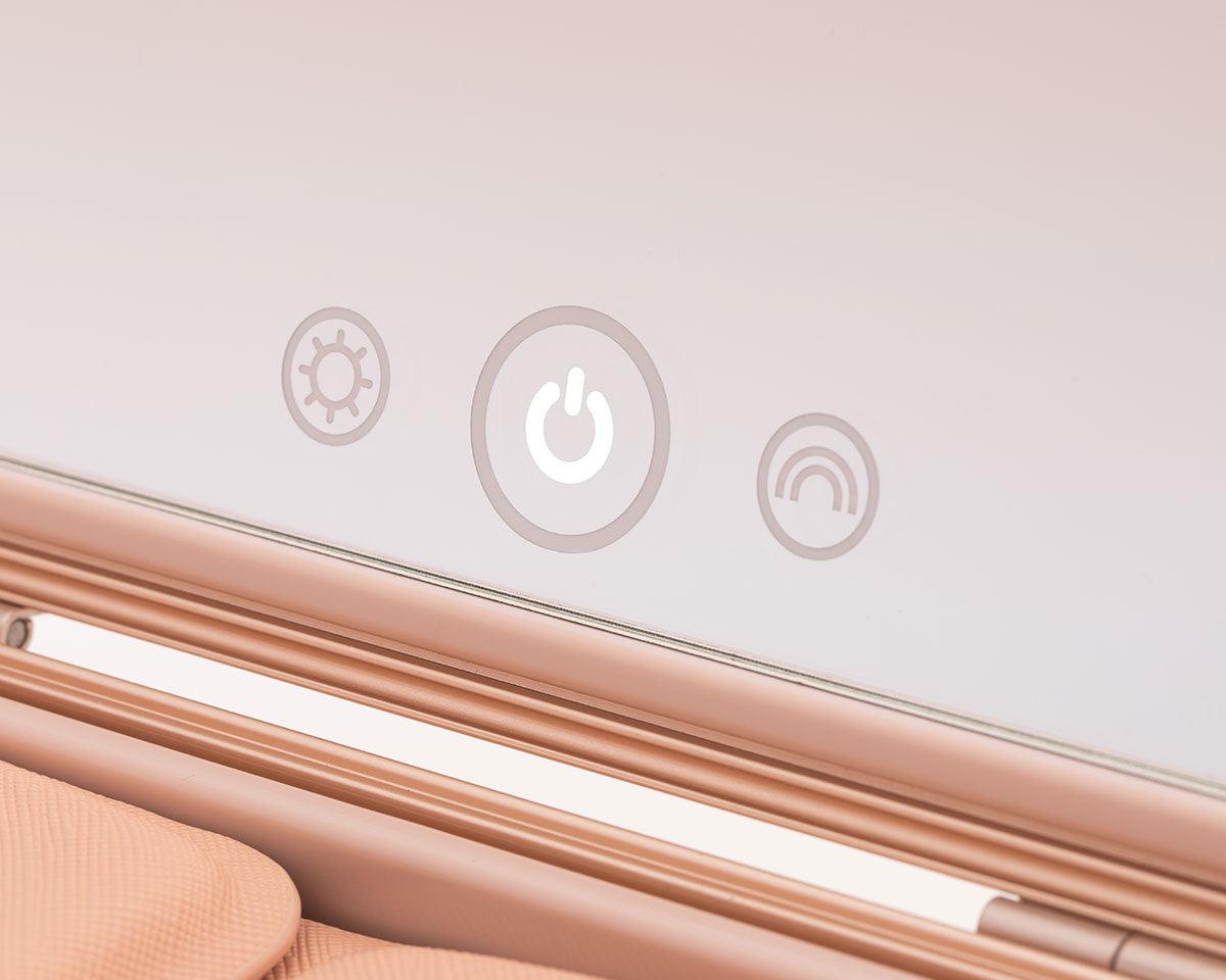 The Beautifect Box | White | Makeup Organiser With LED Mirror