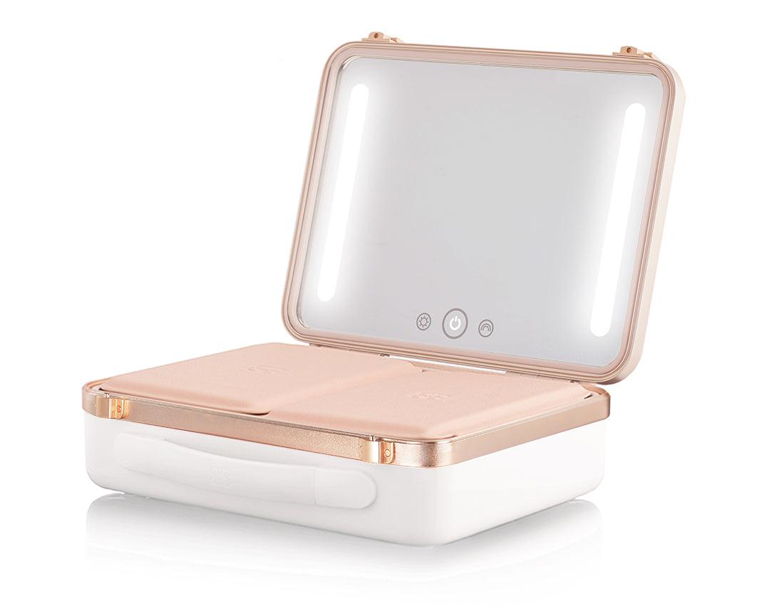 The Beautifect Box | White | Makeup Organiser With LED Mirror